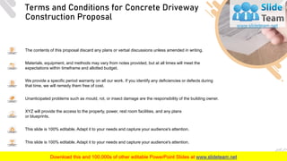 Concrete Driveway Construction Proposal PowerPoint Presentation Slides ...