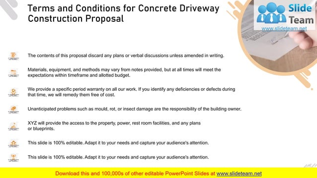 Concrete Driveway Construction Proposal PowerPoint Presentation Slides ...