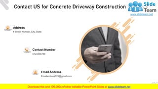 Concrete Driveway Construction Proposal PowerPoint Presentation Slides ...