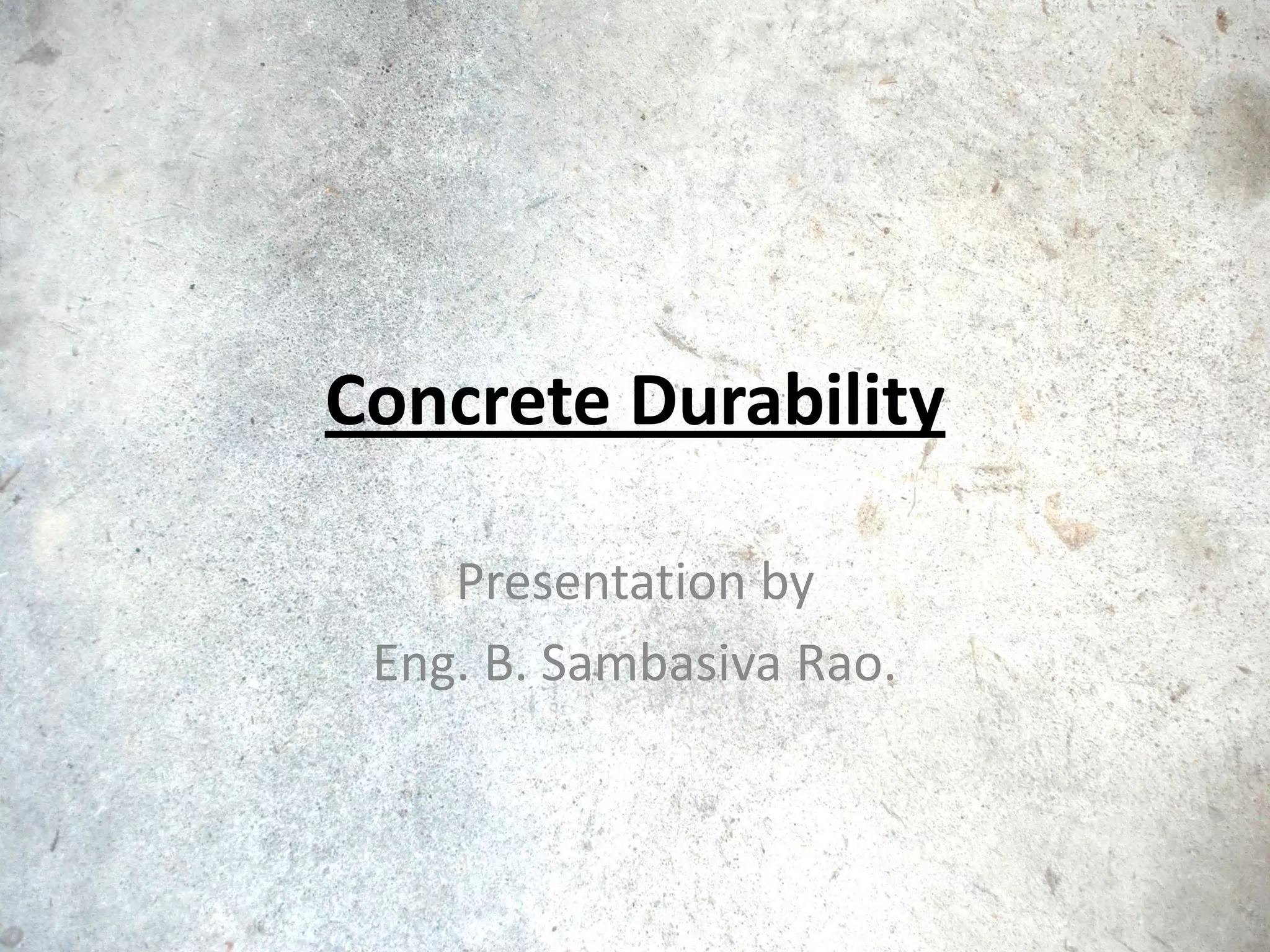 Concrete durability | PDF