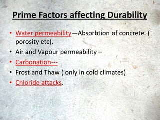 Concrete durability | PDF | Civil Engineering Industry | Industries