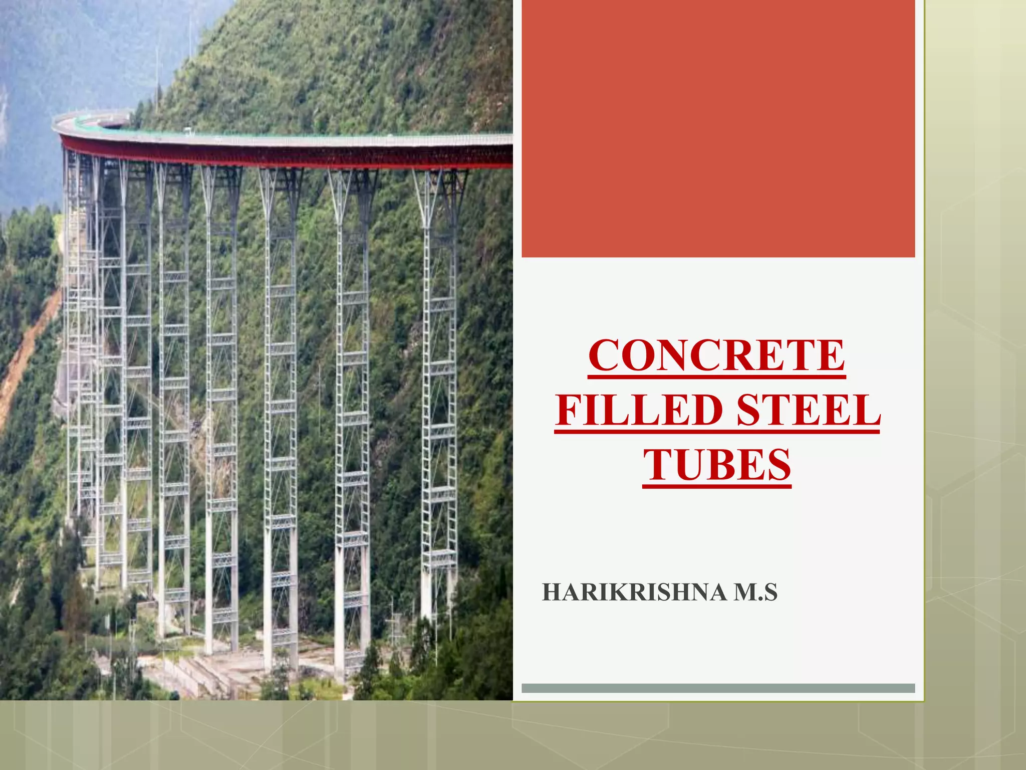 Concrete filled steel tubes | PPTX