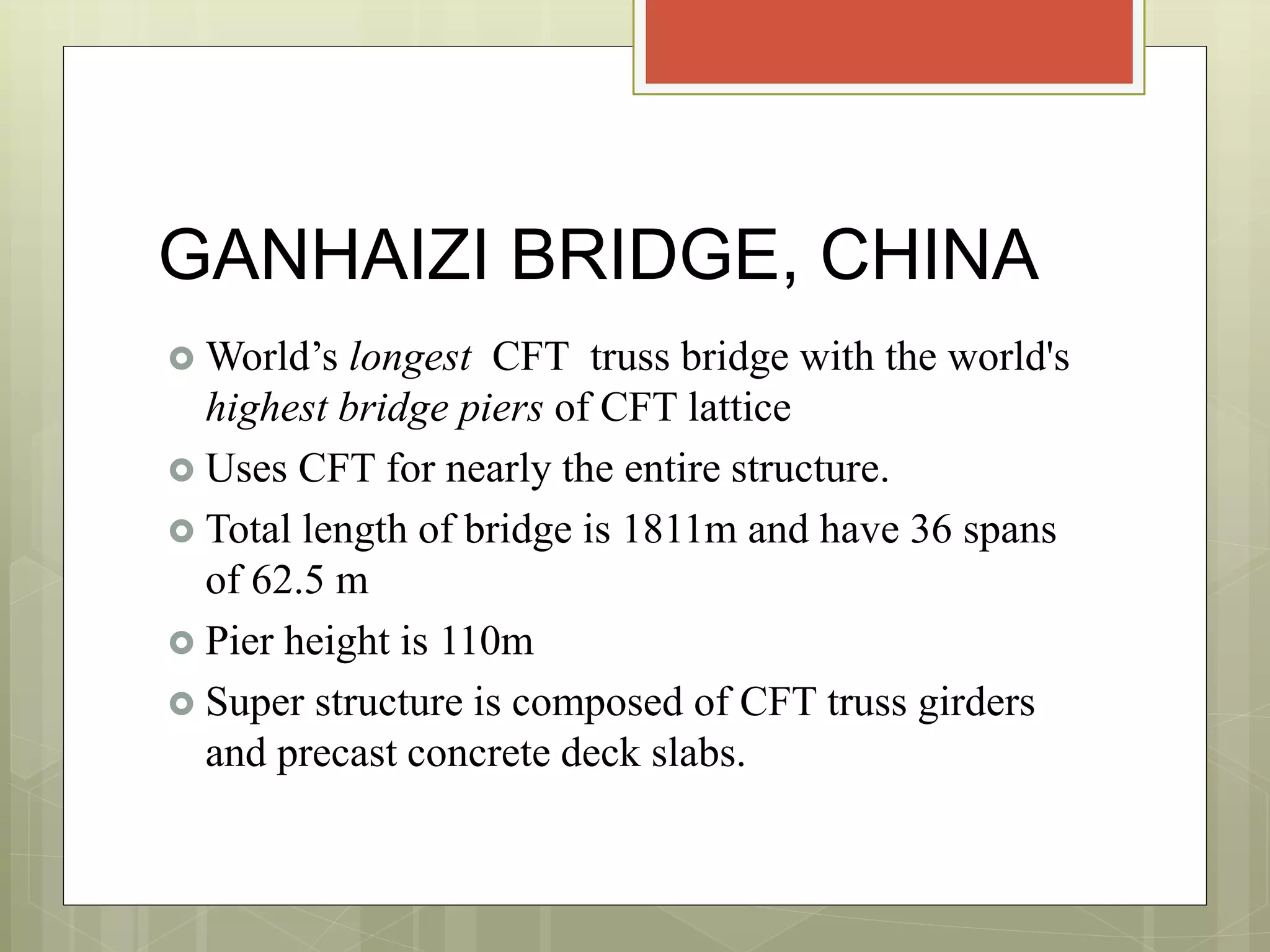 Concrete filled steel tubes | PPTX