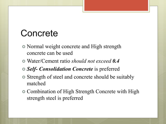 Concrete filled steel tubes | PPTX