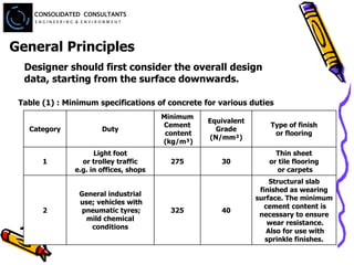 CONCRETE GROUND FLOORS.ppt | Civil Engineering Industry | Industries