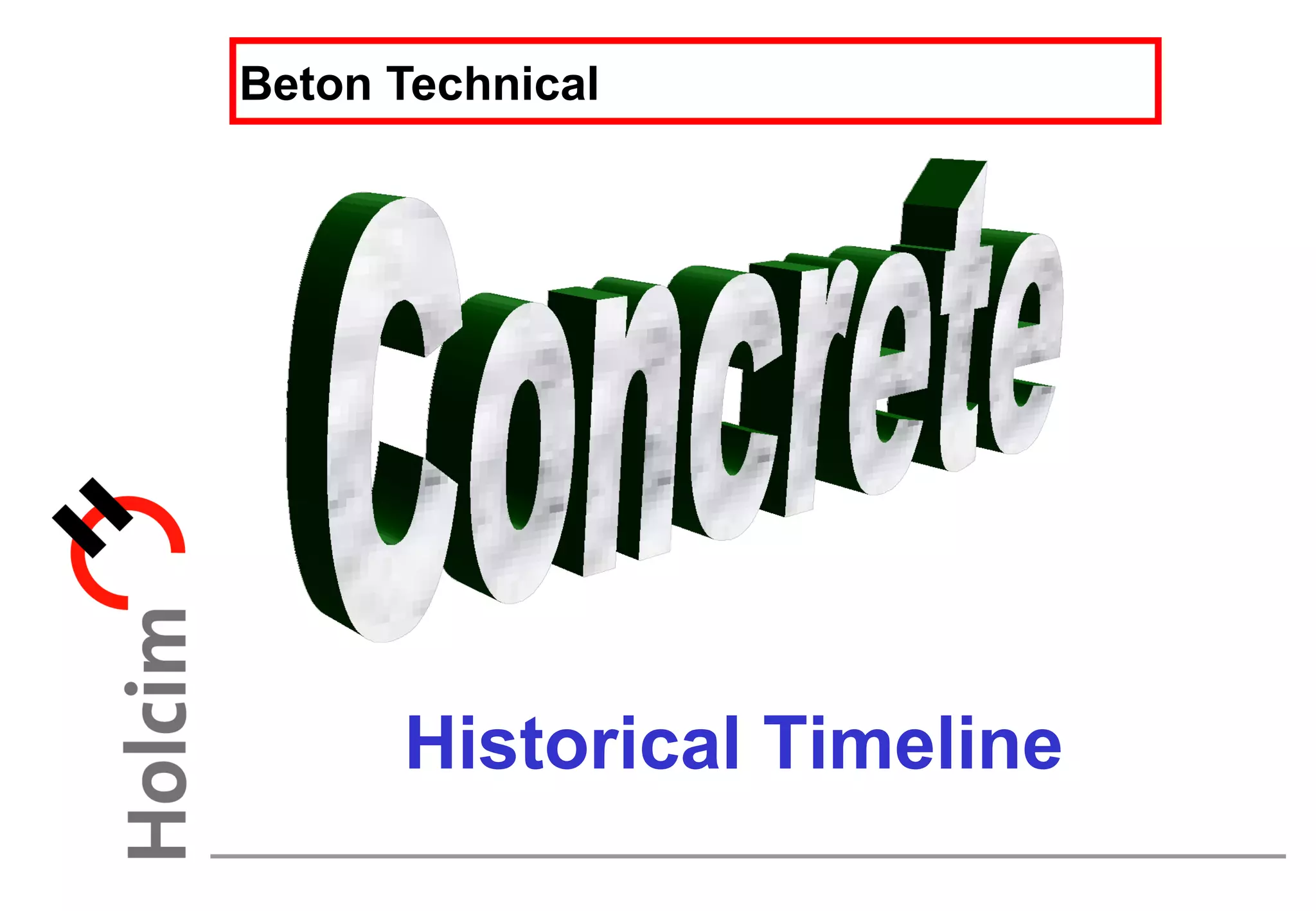Concrete historical timeline | PPT