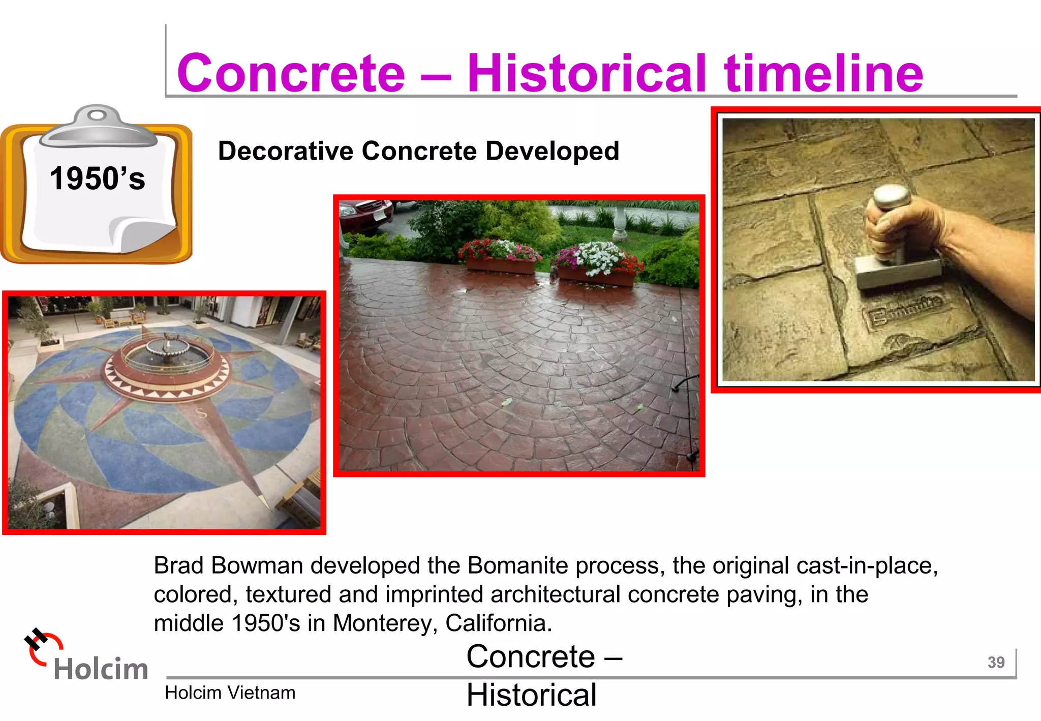 Concrete historical timeline | PPT