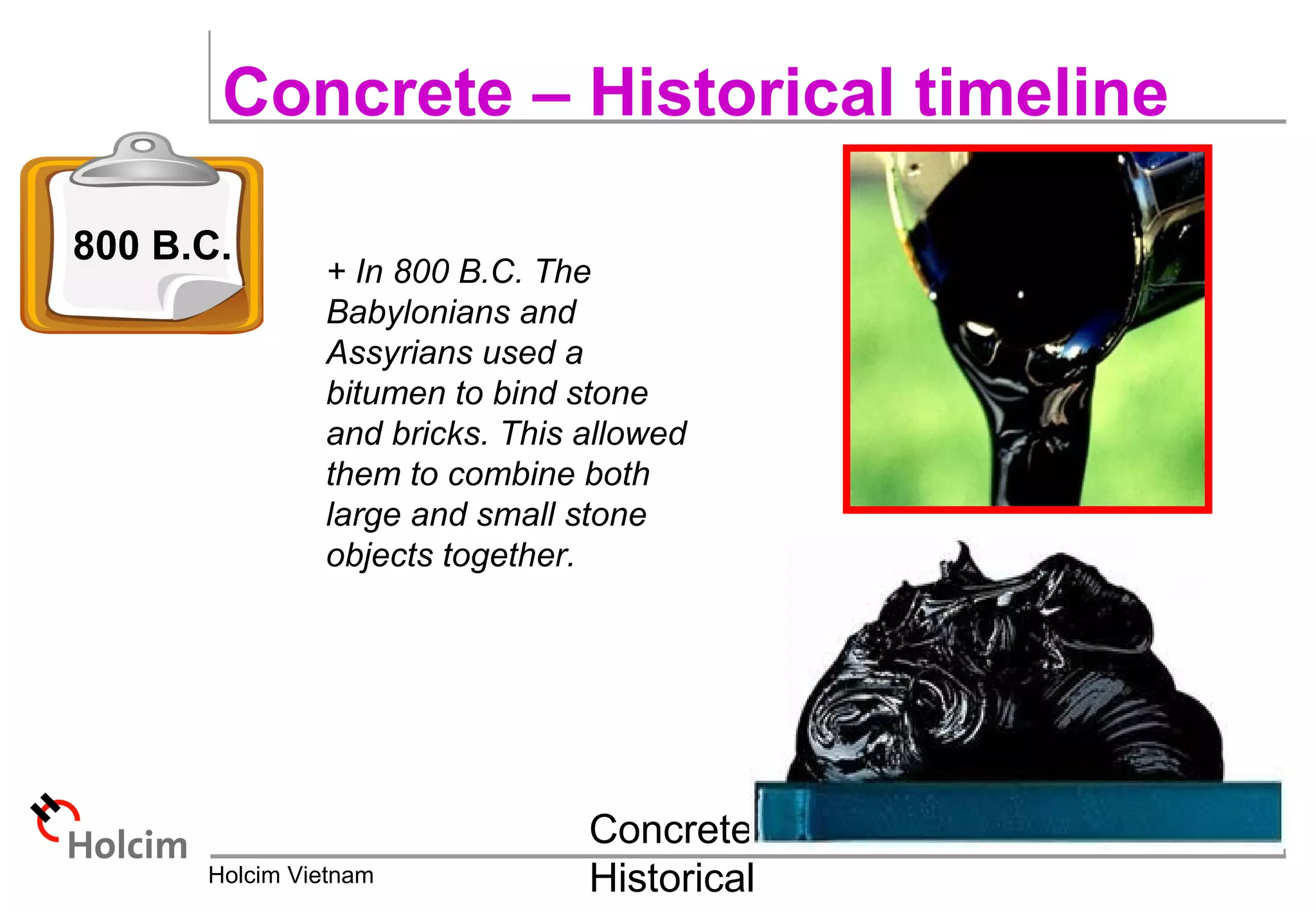 Concrete historical timeline | PPT