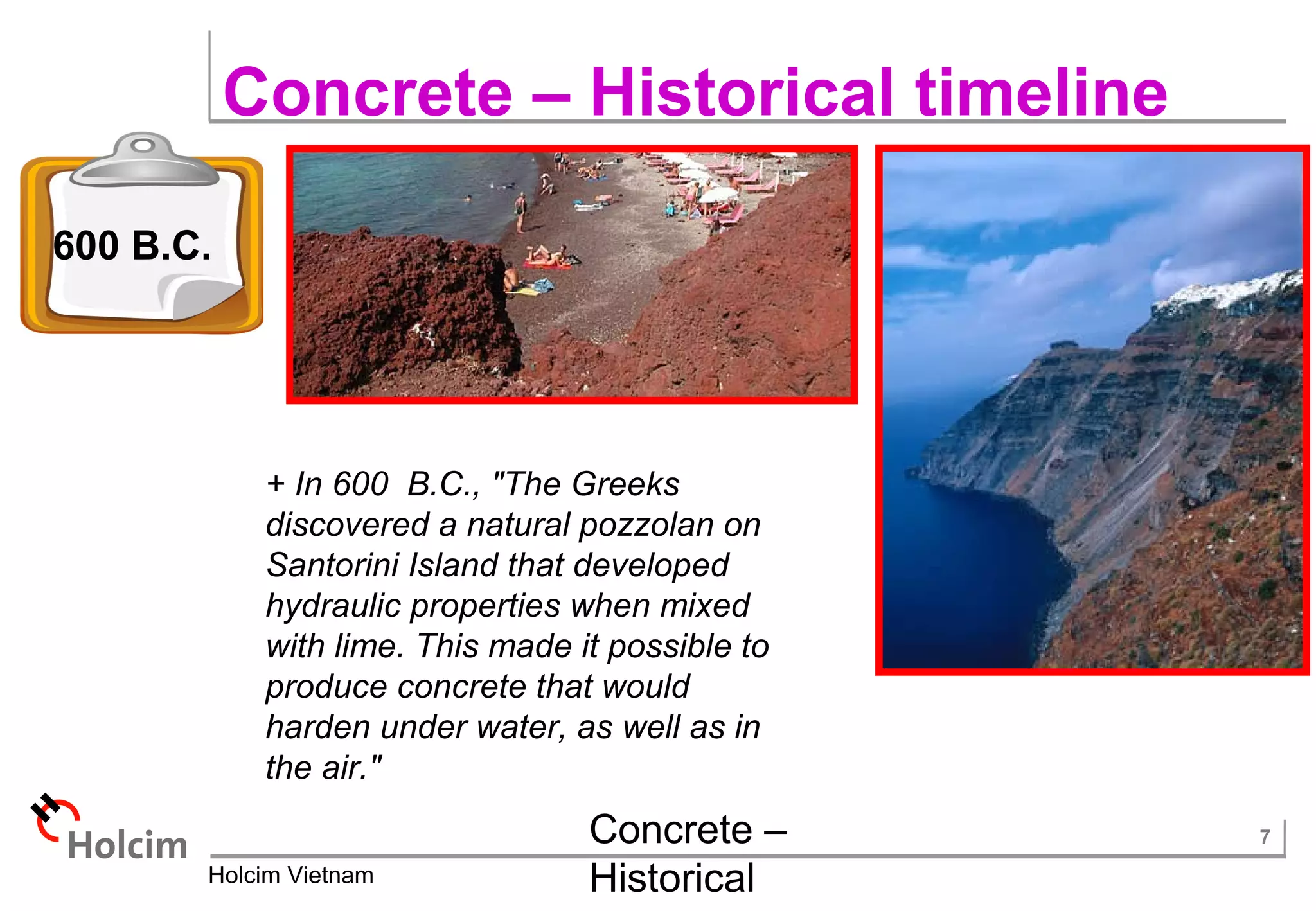 Concrete historical timeline | PPT