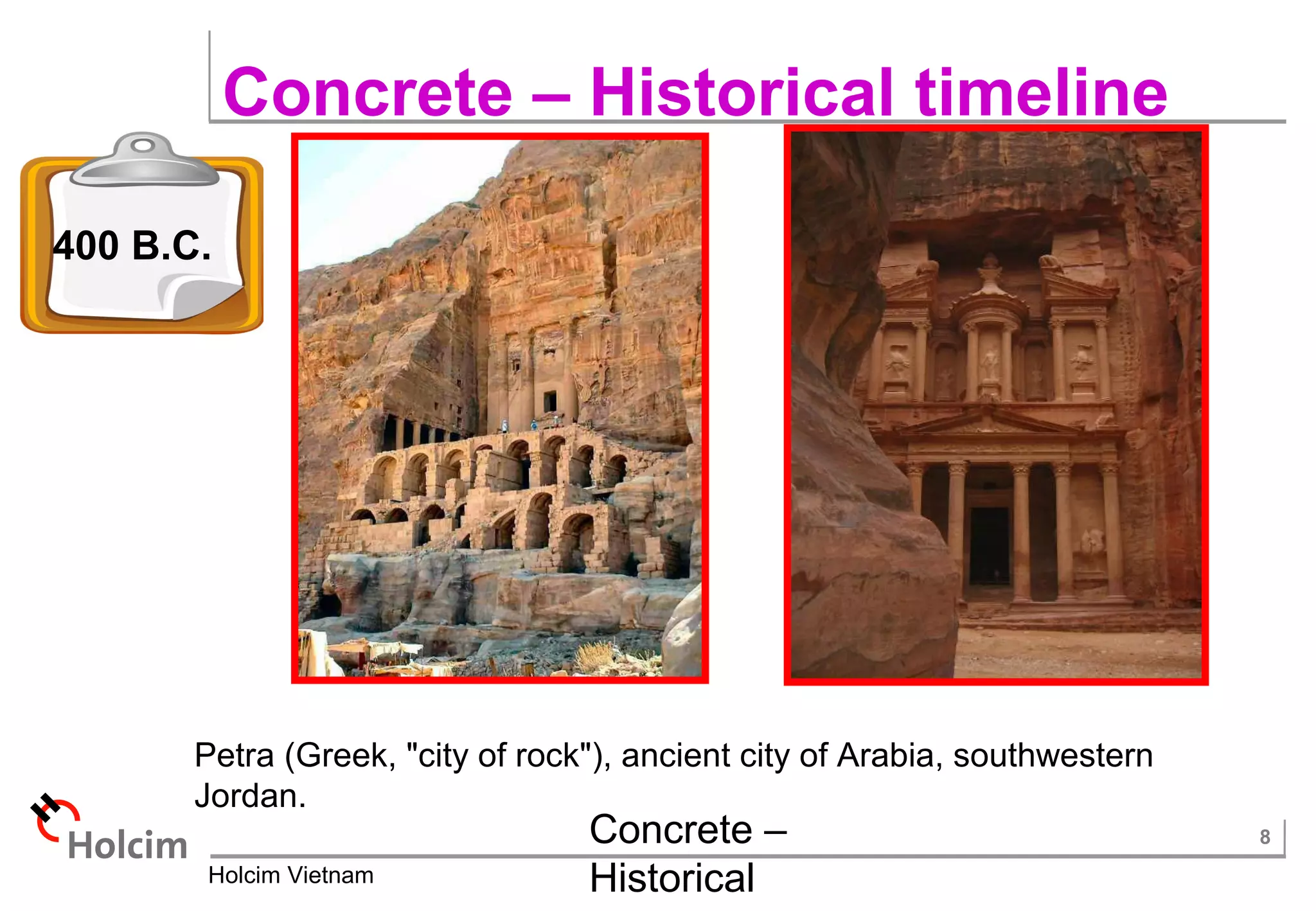 Concrete historical timeline | PPT