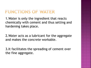 Concrete ingredients | PPTX