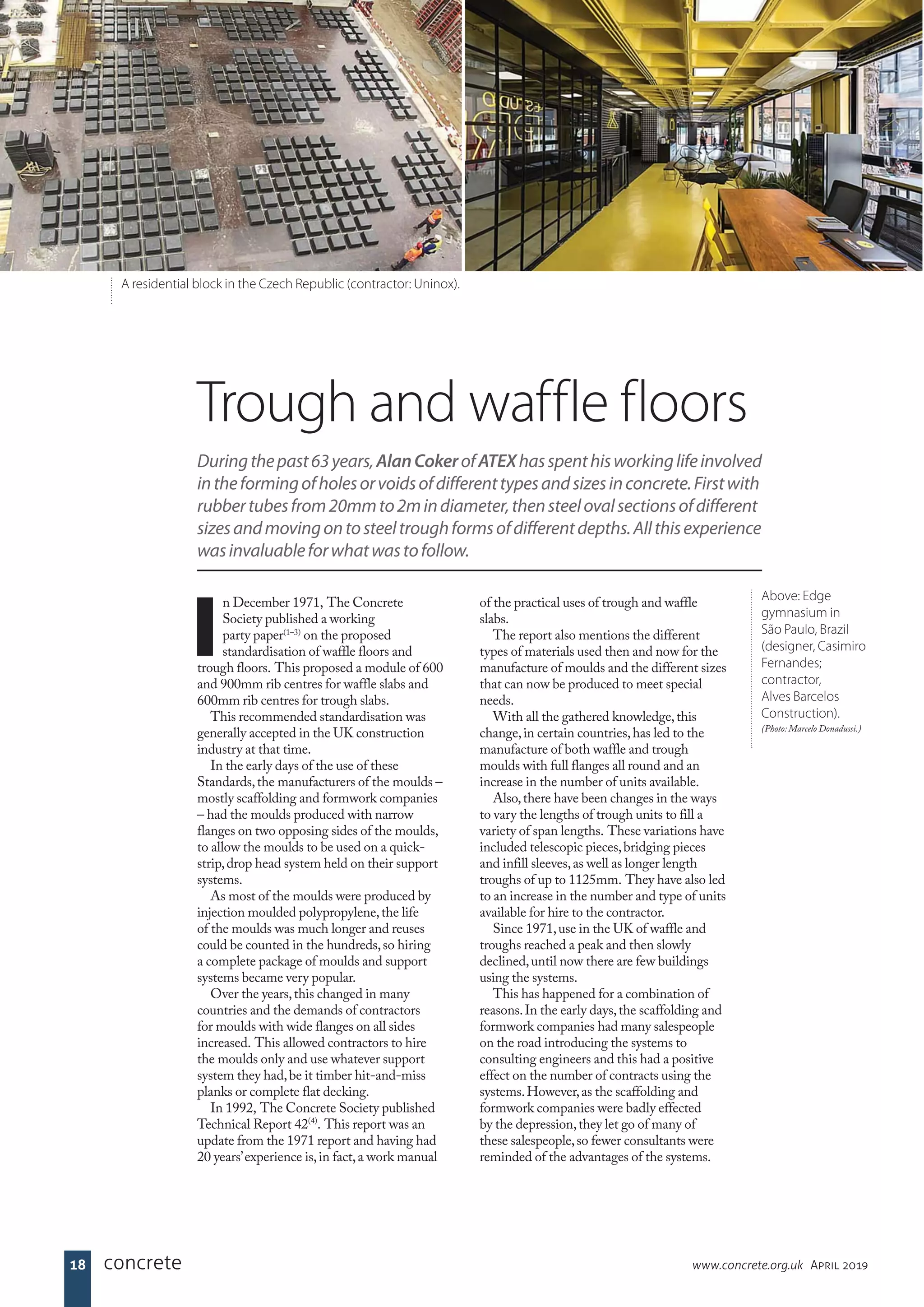 Concrete Magazine´s article about Waffle Slab | PDF