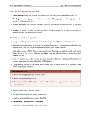 Concrete Materials/Concrete Technology Study Notes | PDF