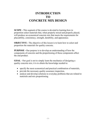 Concrete mix design | PDF