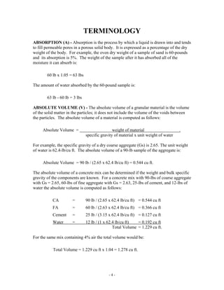Concrete mix design | PDF