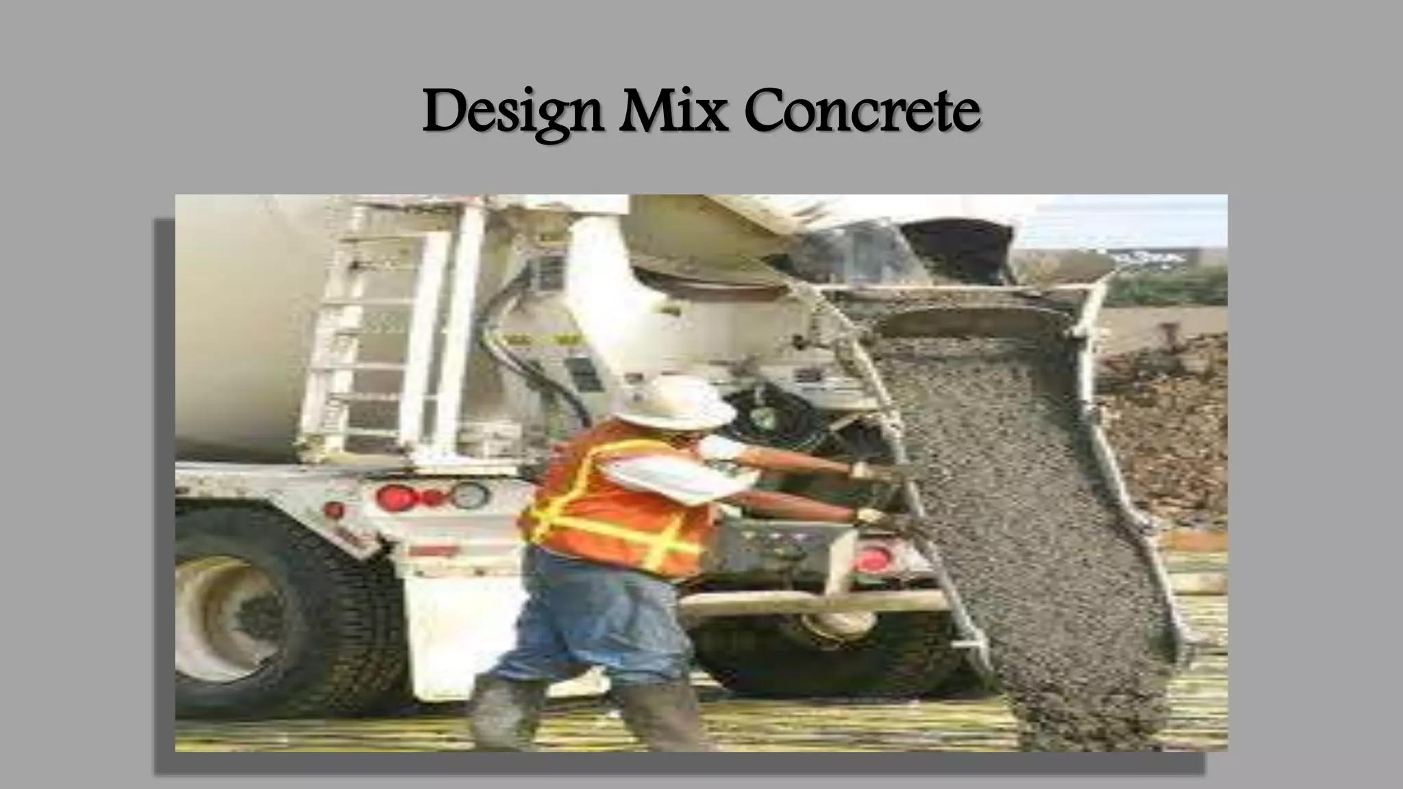 Concrete Mix Design | PPTX