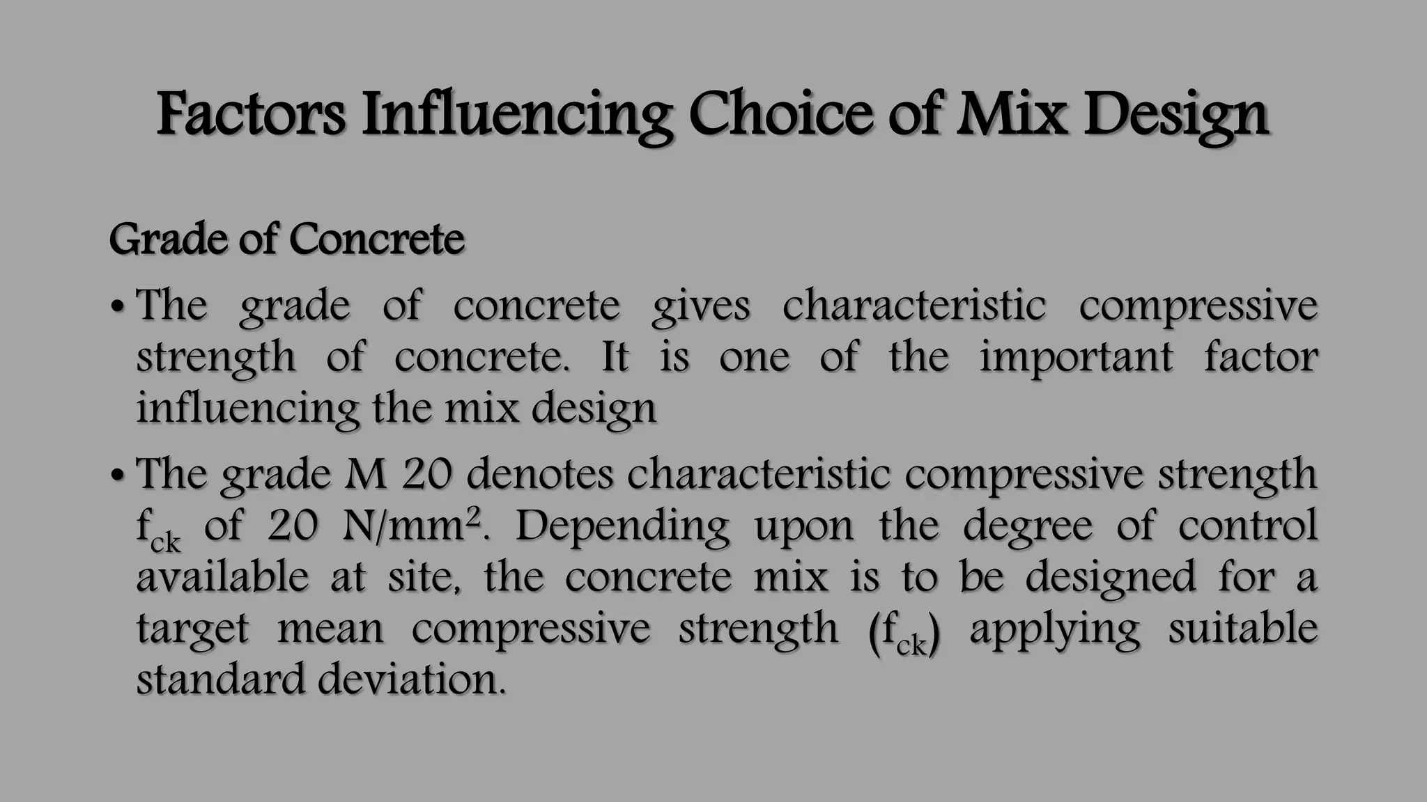 Concrete Mix Design | PPTX