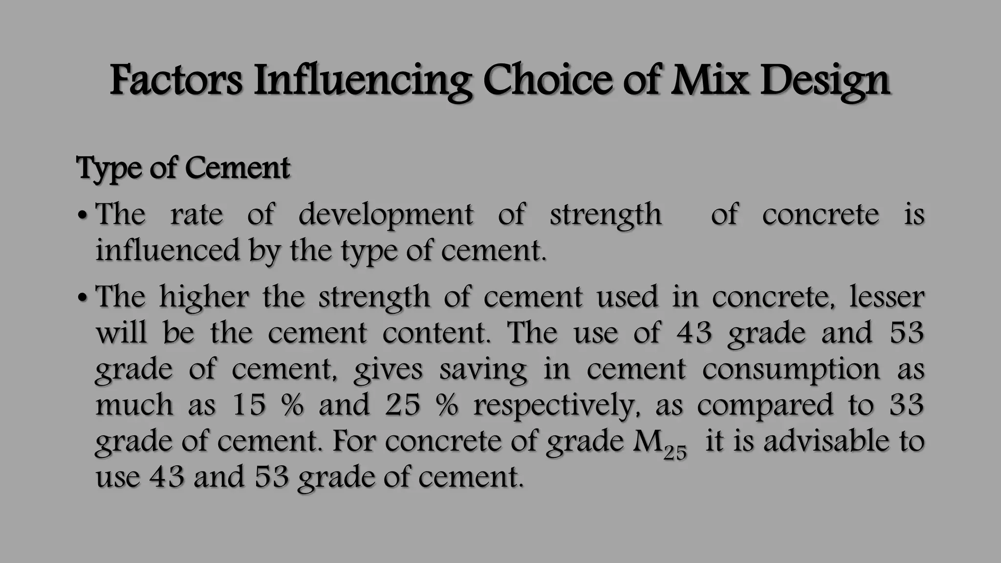 Concrete Mix Design | PPTX