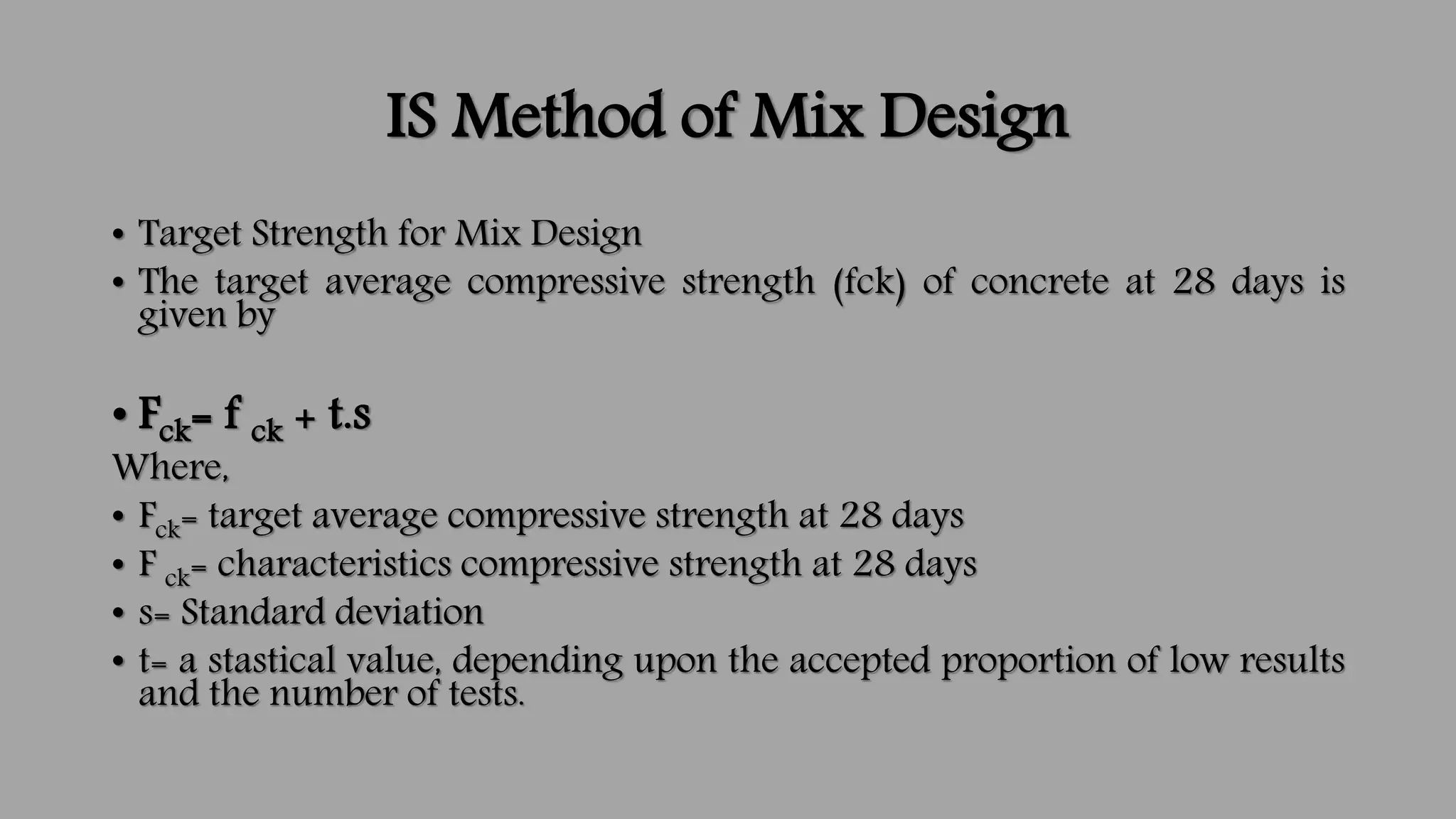 Concrete Mix Design | PPTX
