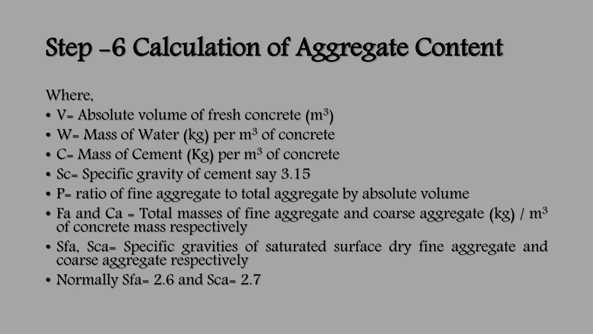 Concrete Mix Design | PPTX