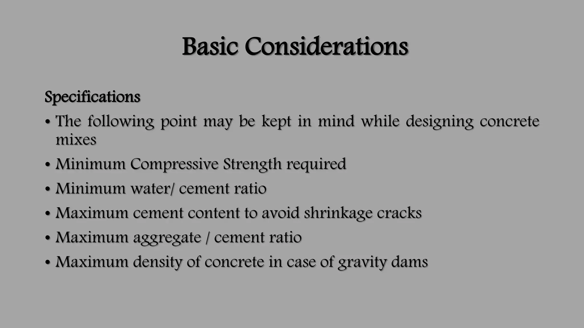 Concrete Mix Design | PPTX