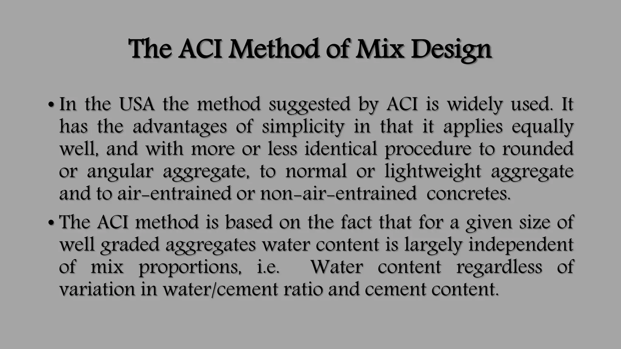 Concrete Mix Design | PPTX