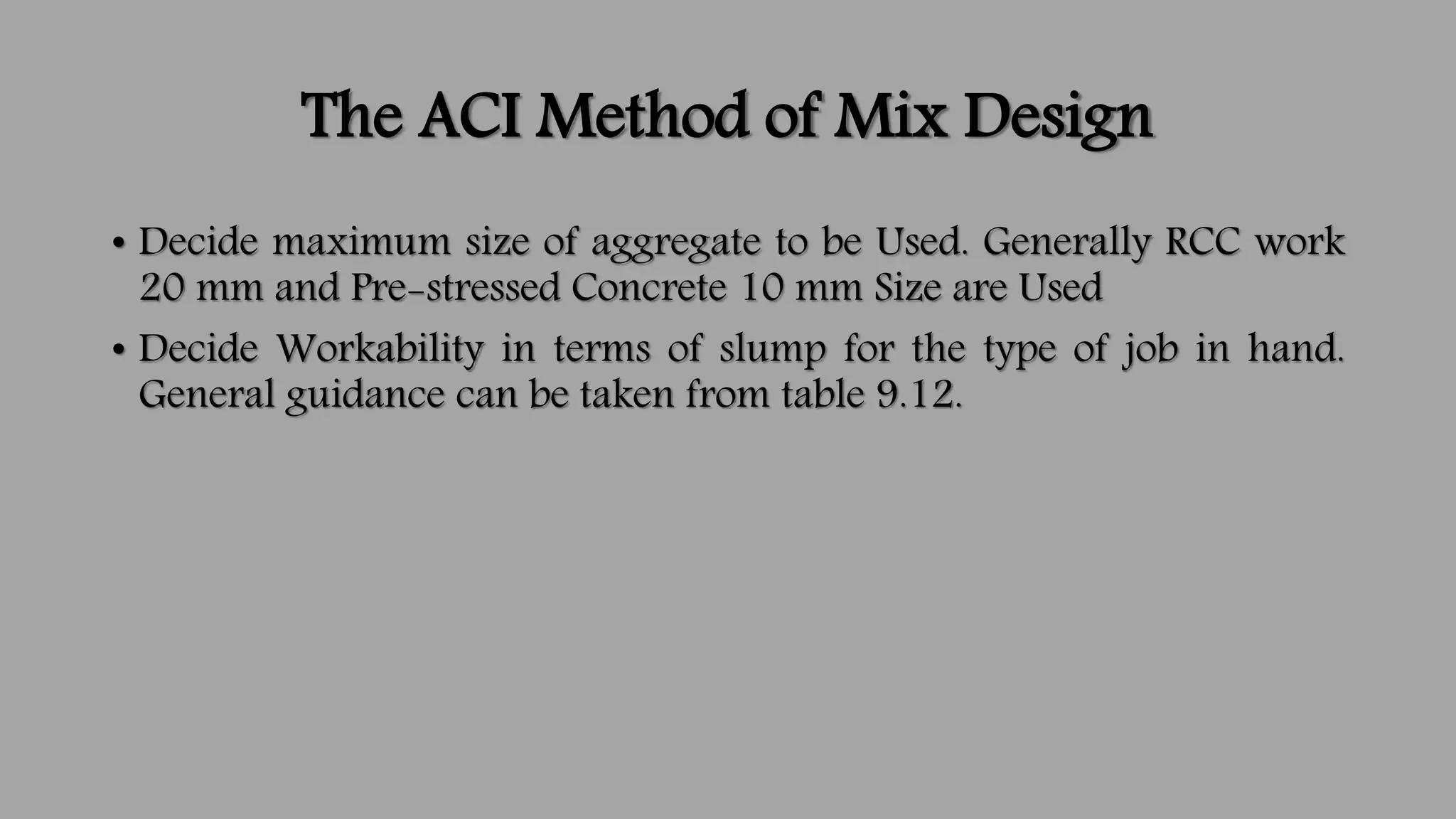 Concrete Mix Design | PPTX