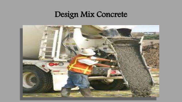 Concrete Mix Design | PPTX | Civil Engineering Industry | Industries