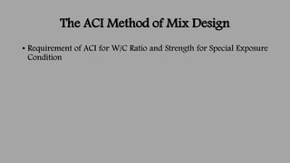 Concrete Mix Design | PPTX