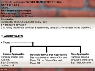 Concrete mix design | PPT | Civil Engineering Industry | Industries