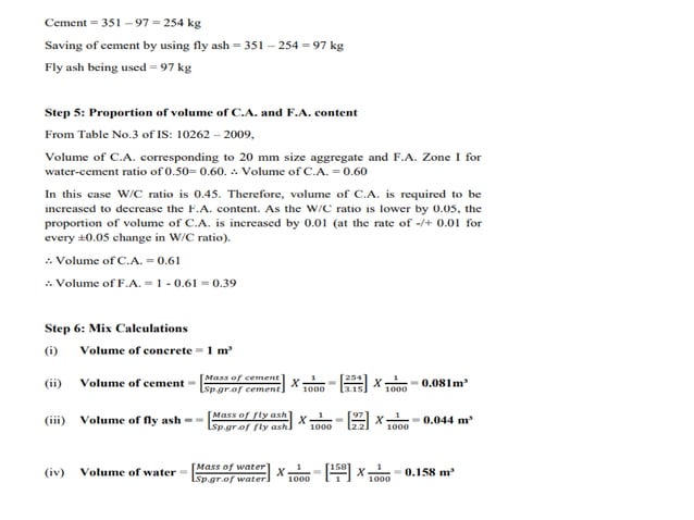 Concrete Mix Design.pdf | Civil Engineering Industry | Industries