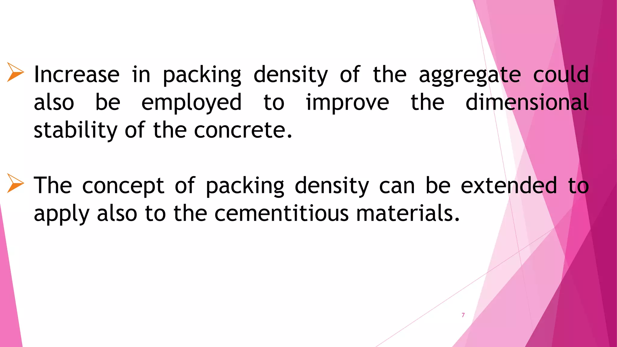 Concrete mix design by packing density method | PPTX