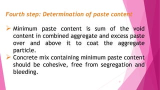 Concrete mix design by packing density method | PPTX