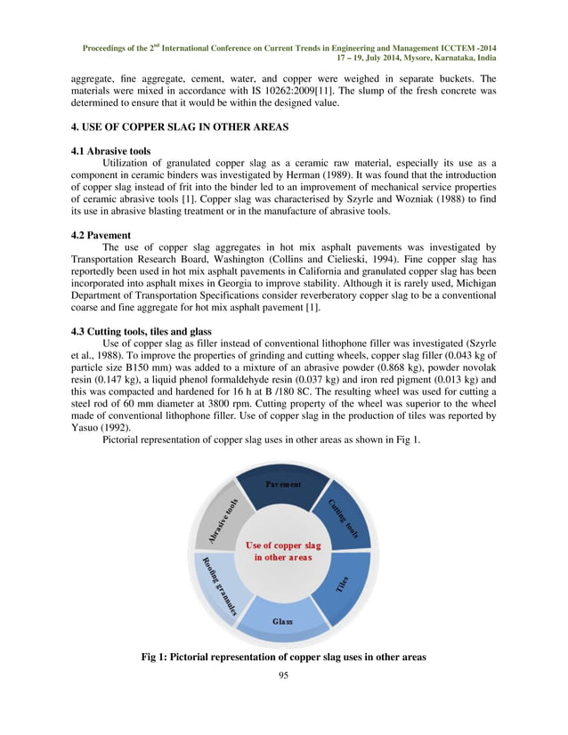 Concrete mix design using copper slag as fine aggregate | PDF