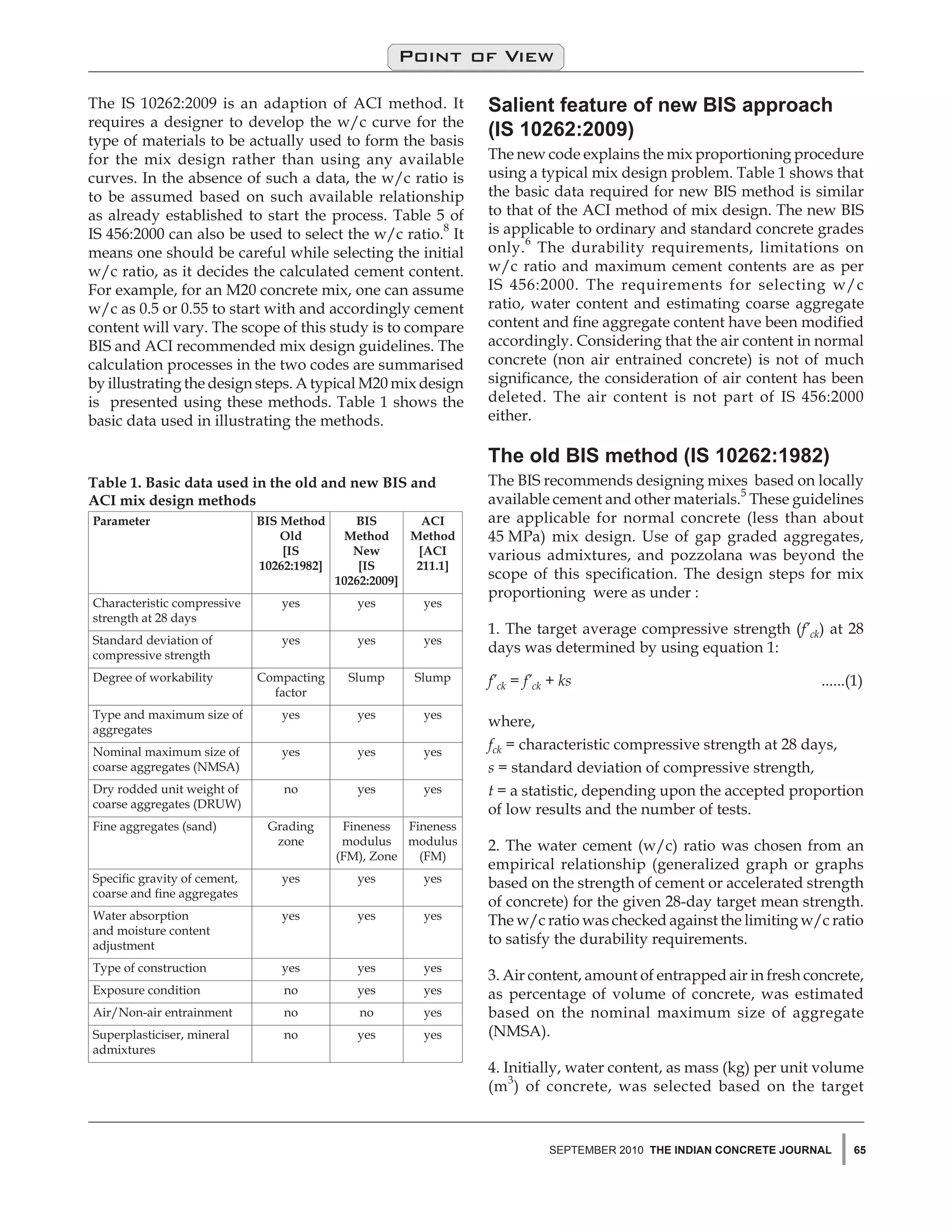 Concrete mix proportioning | PDF