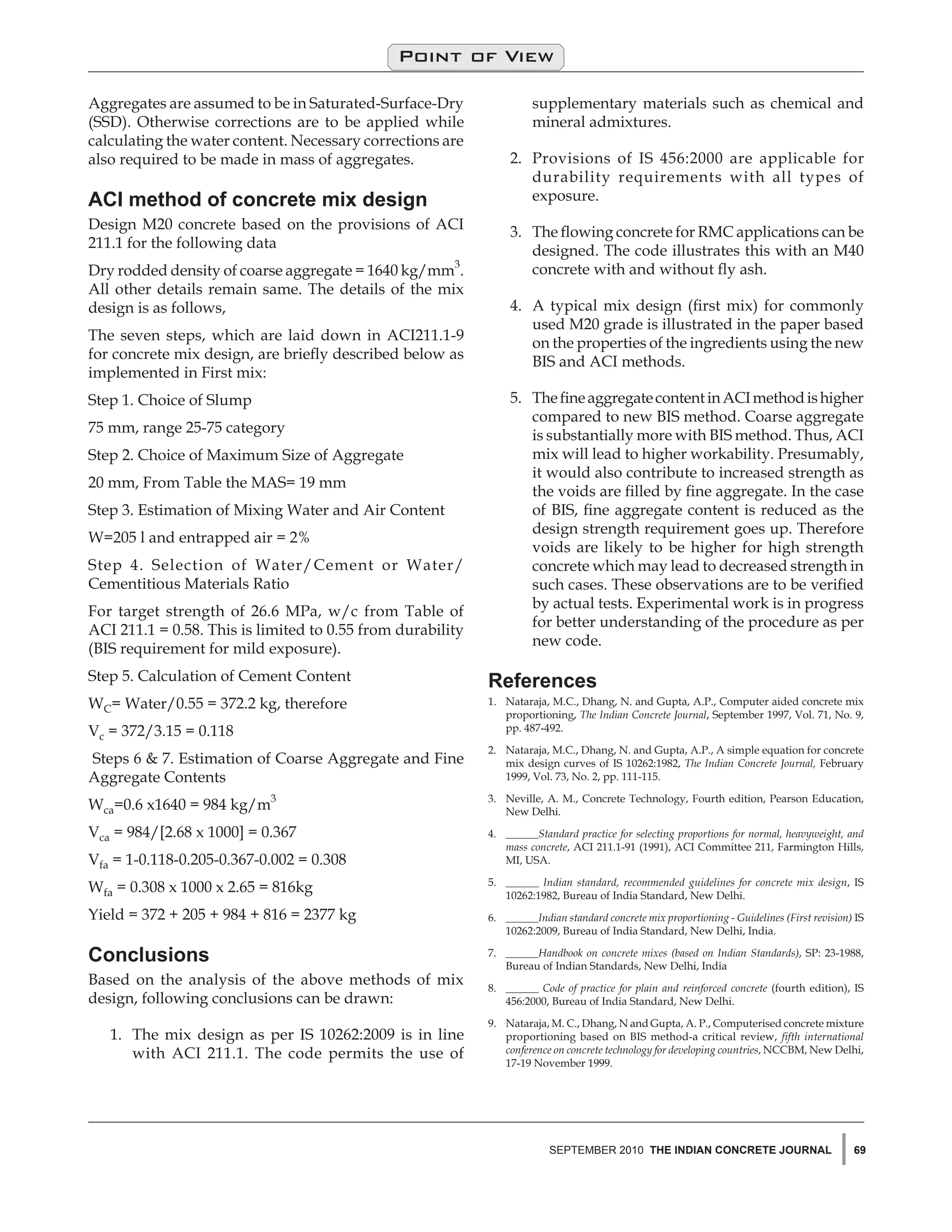 Concrete mix proportioning | PDF
