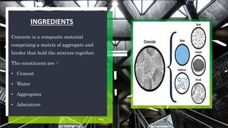 CONCRETE MMBC II cement concrete its use | PPTX