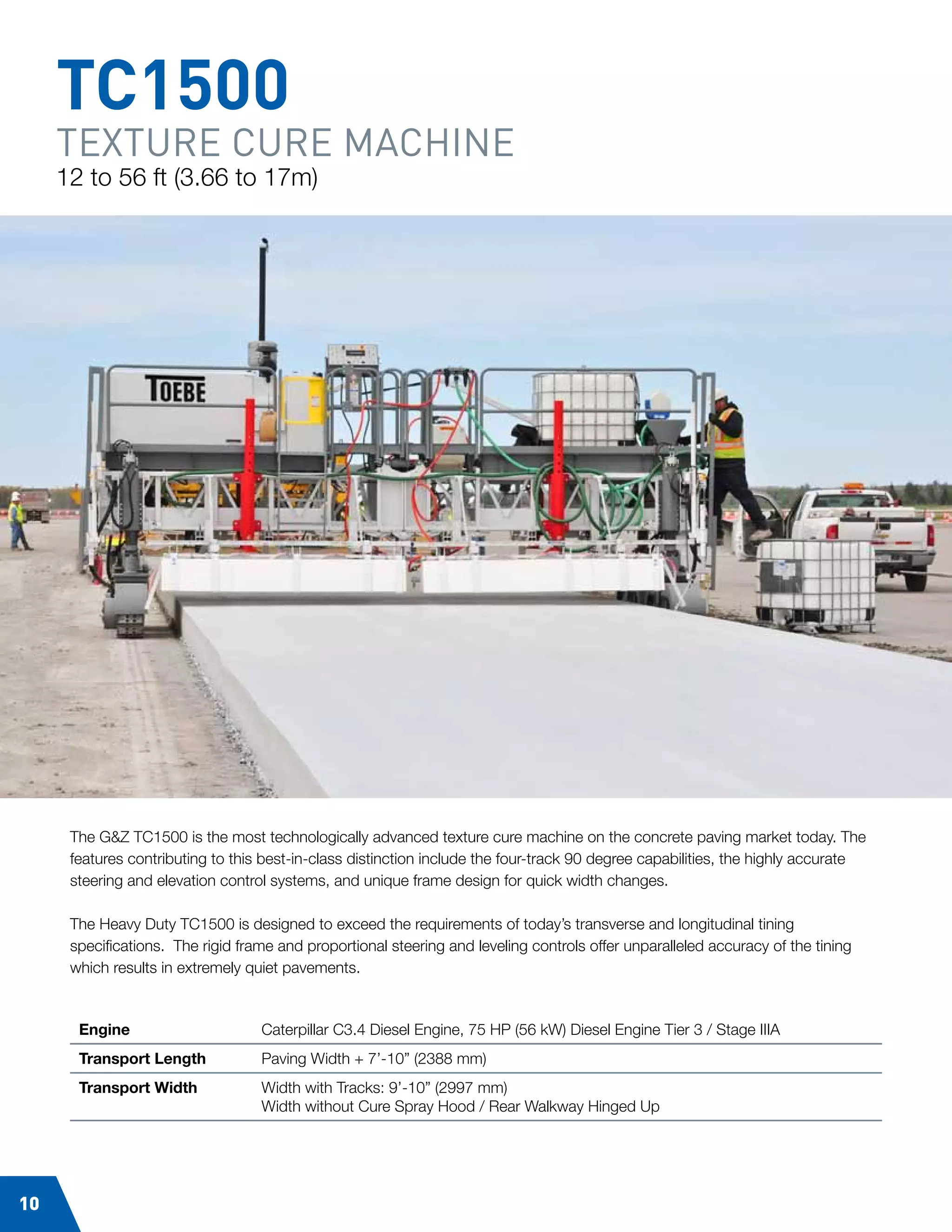 Pavimentadoras de concreto para vías y aeropuertos: | PDF