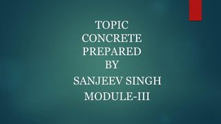 Concrete , CLASSIFICATION OF CONCRETE AND USES | PDF