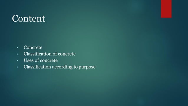 Concrete , CLASSIFICATION OF CONCRETE AND USES | PDF