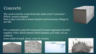 Concrete , CLASSIFICATION OF CONCRETE AND USES | PDF