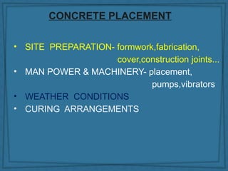 concrete placement,testing, curing and compaction (1).pptx