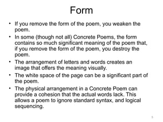 Concrete poetry 0 | PPT