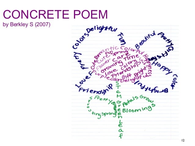 Concrete poetry 0