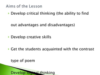 Concrete poetry lesson | PPT