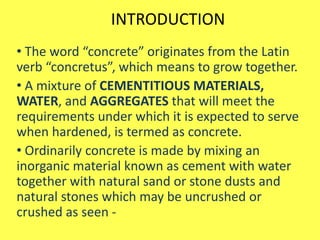 CONCRETE PPT SA JBP | PPTX