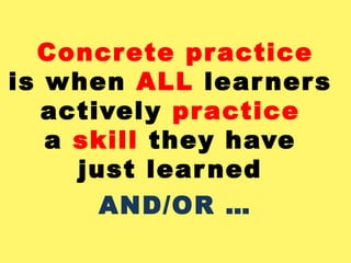 Concrete Practice | PPT