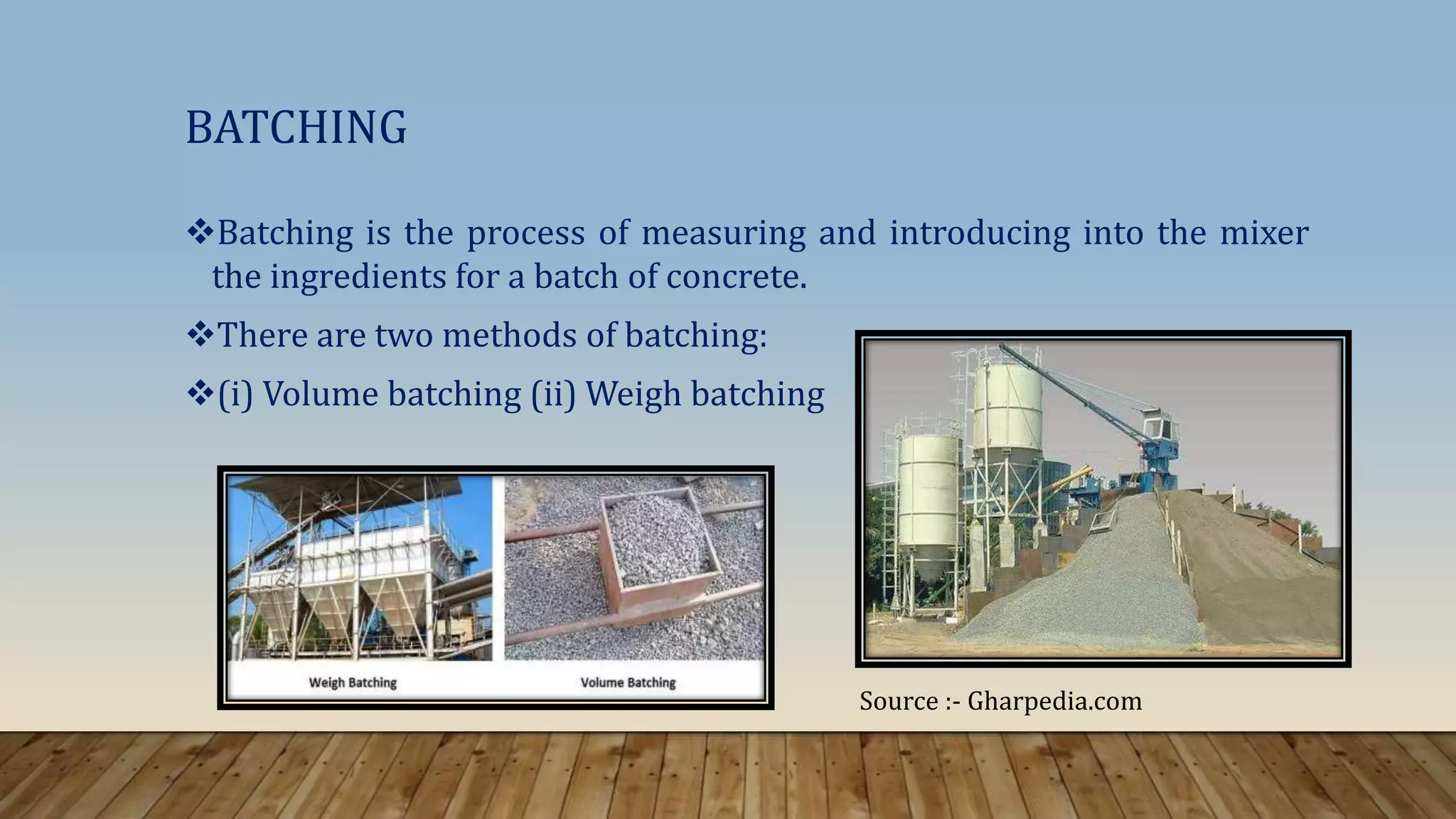 Concrete practices: Do's and Dont's for (Batching, mixing, placing, compaction and curing) | PPTX