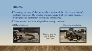 Concrete practices: Do's and Dont's for (Batching, mixing, placing ...