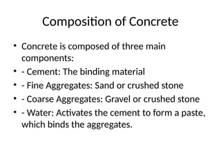 Concrete: Properties, Composition and different criteria for aggregates ...